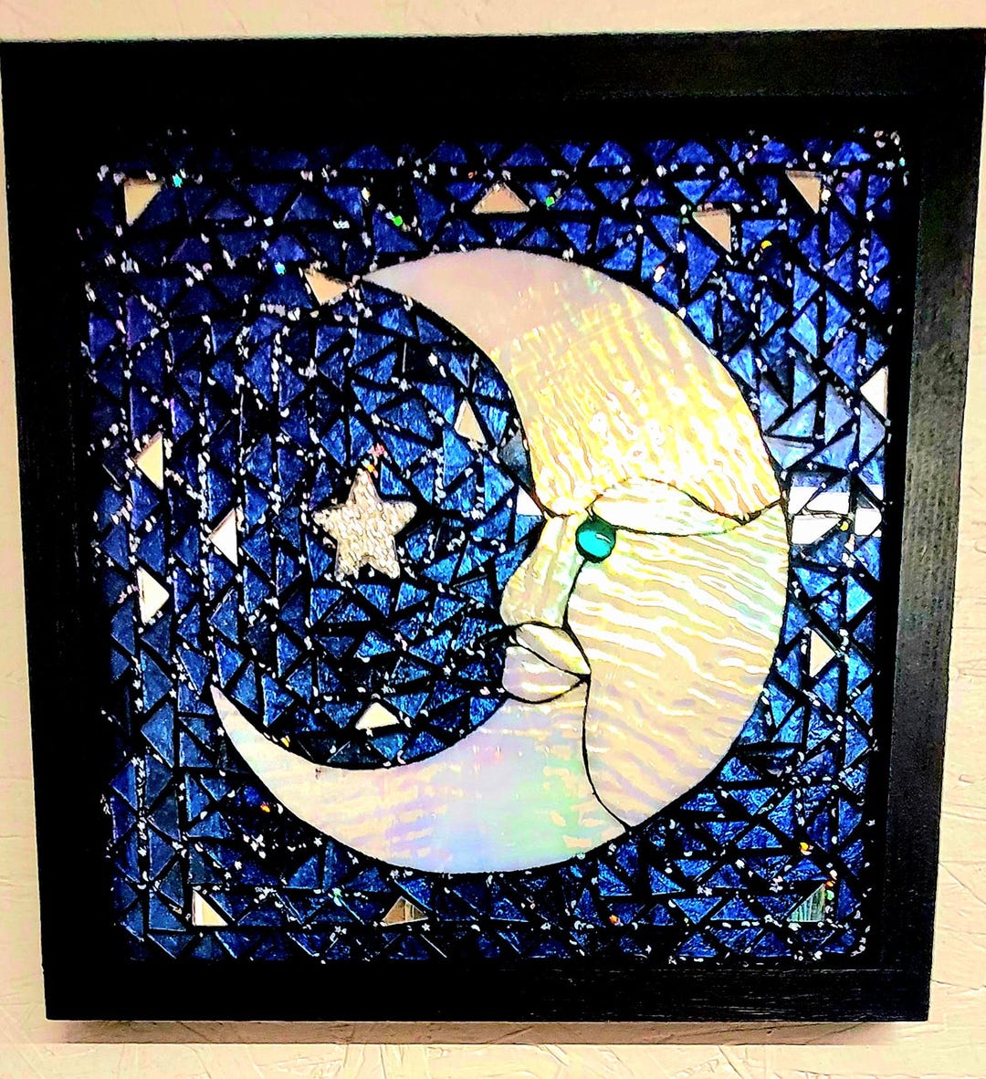 NEW! Moon Mosaic Wall Decor - Etsy