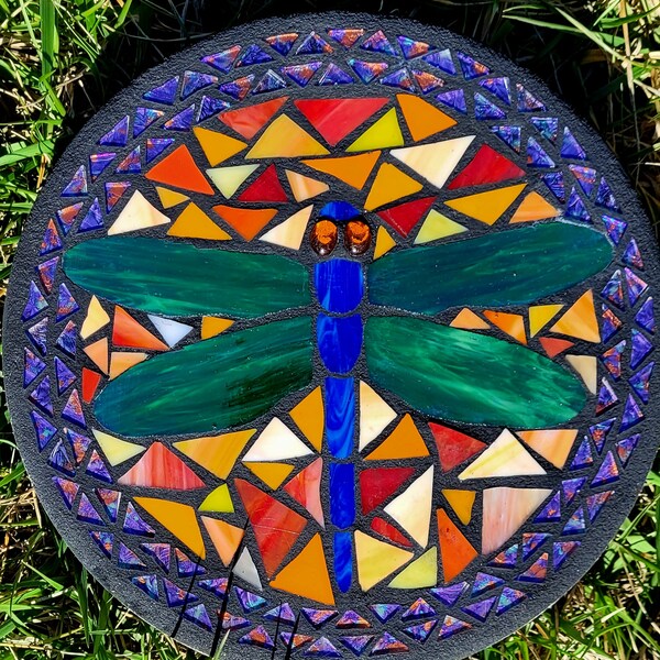 Mosaic Dragonfly - Etsy