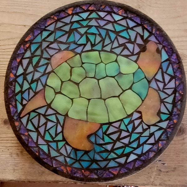 Turtle Mosaic - Etsy