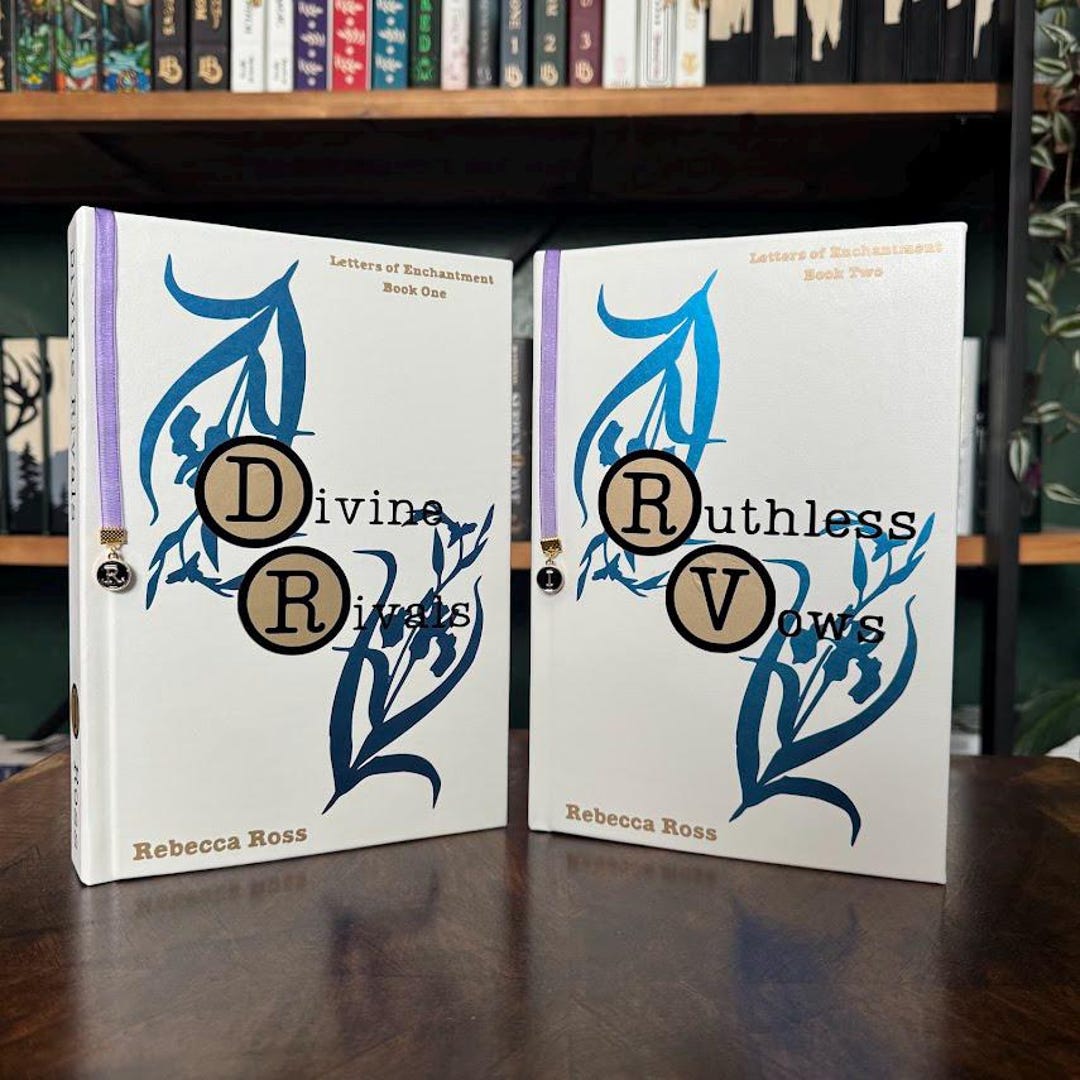 Leather Rebound Set of Divine Rivals & Ruthless Vows - Etsy