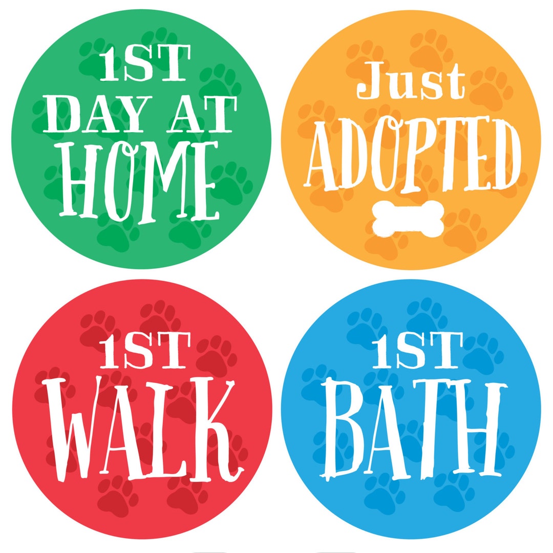 Puppy Stickers, Dog Stickers, Dog Milestone Stickers, Puppy Milestones ...