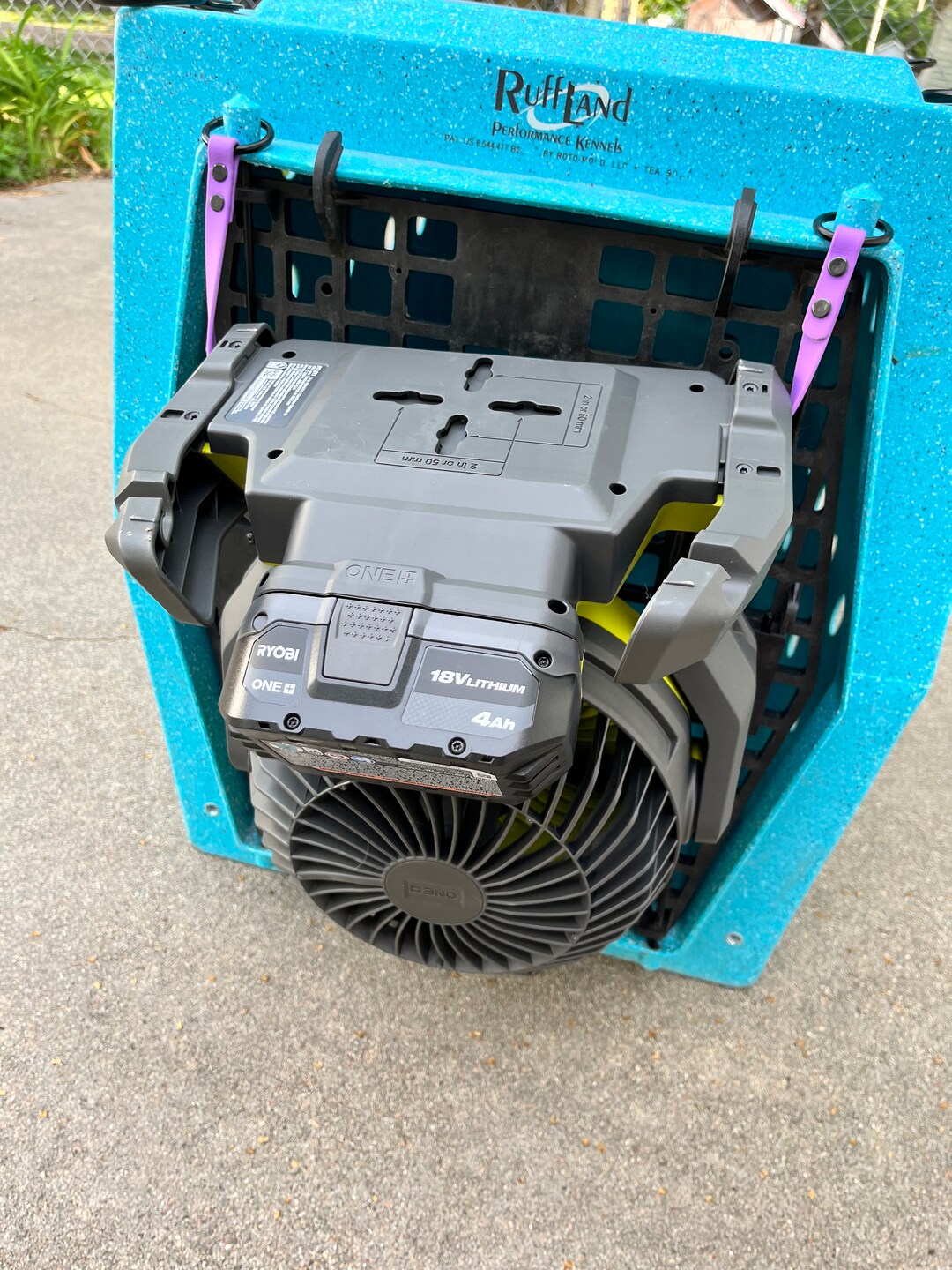 NEW Whisper Series Style 1 Biothane Fan Hanger- Fan Holder for Crates ...