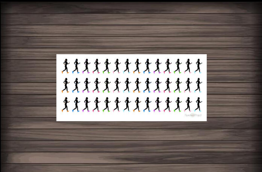 Walking/running Planner Stickers - Etsy