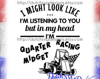 Quarter Midget Svg | Etsy