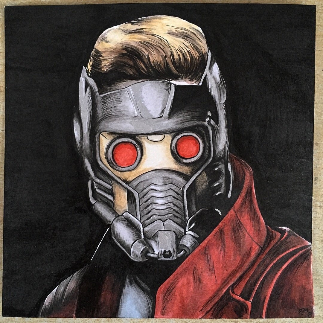 Star-lord Mini Original Drawing - Etsy