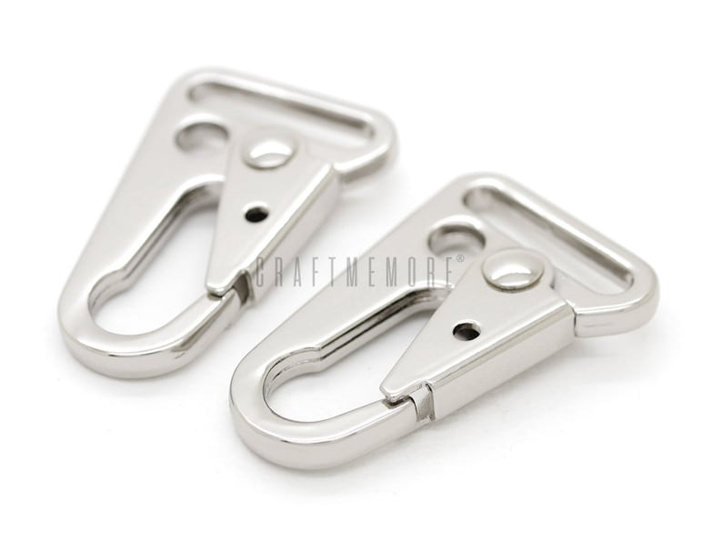 2pcs Metal Snap Hook Sling Clip Spring Gate Quick Release Carabiner ...