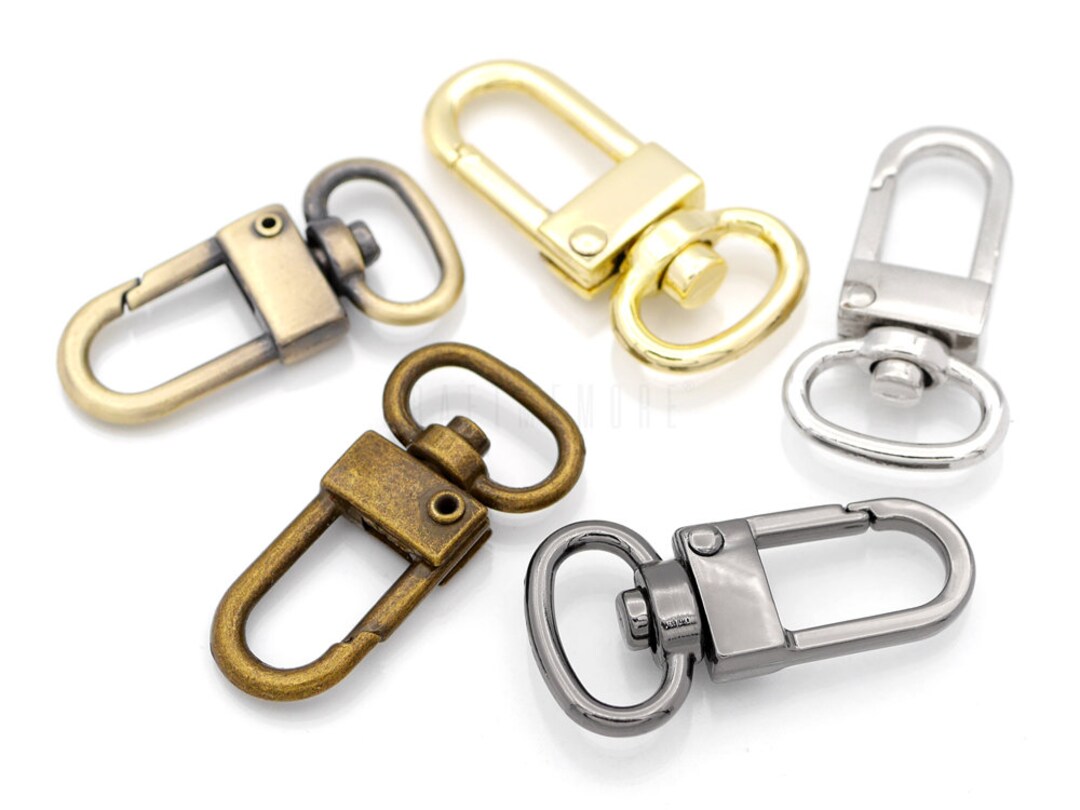 10pack Tiny Push Gate Swivel Snap Hooks Bags Belts Landyards Clips PLHL ...