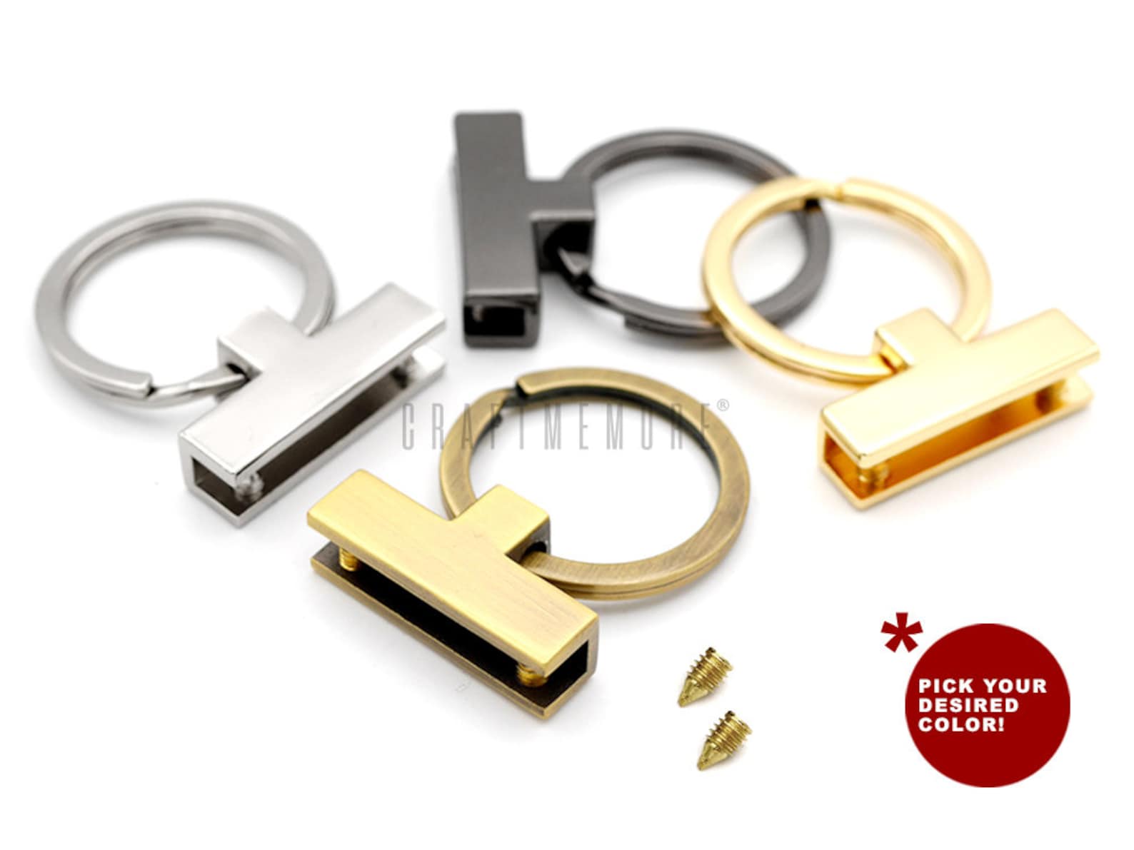 1 Inch Key Fob Hardware With Split Key Rings Holder Keychain | Etsy Canada