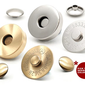 6sets 14mm 18mm Double Rivet Magnetic Purse Snaps Closures Buttons - Etsy