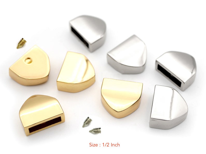 1/2 3/4 & 1 Inch Belt Tip Webbing Tip Screw in Zipper Tip - Etsy