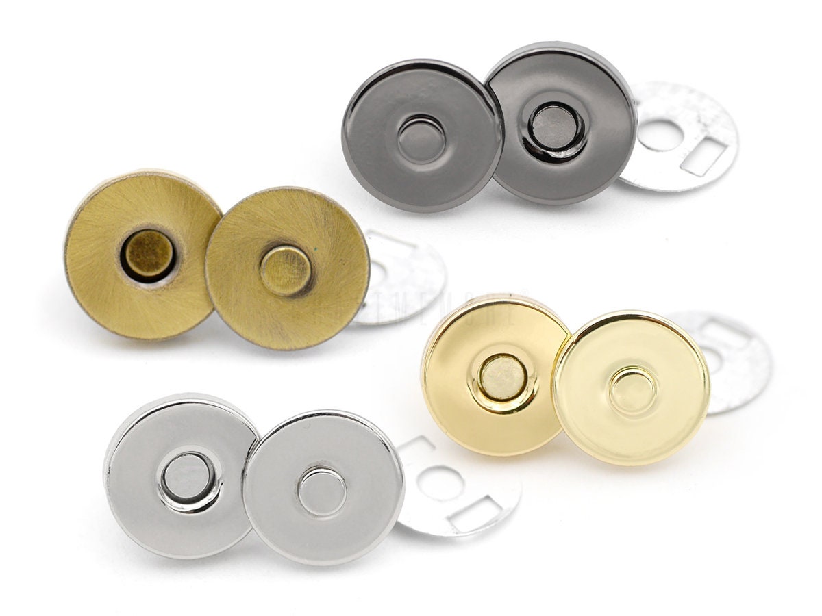 Thin Magnetic Snap Buttons Quality Strong Clasp for Purse Sewing ...