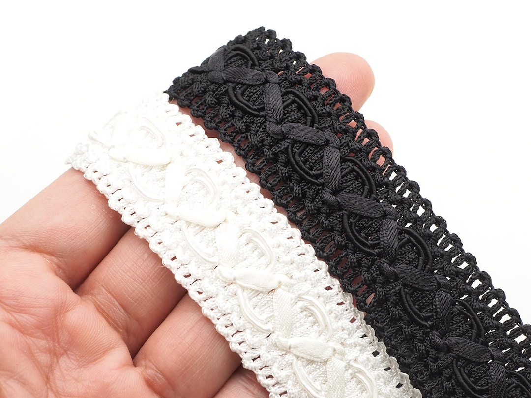 1" Braided Gimp Trim, Scroll Braid Trim, Victorian Braided Trim, Scroll ...