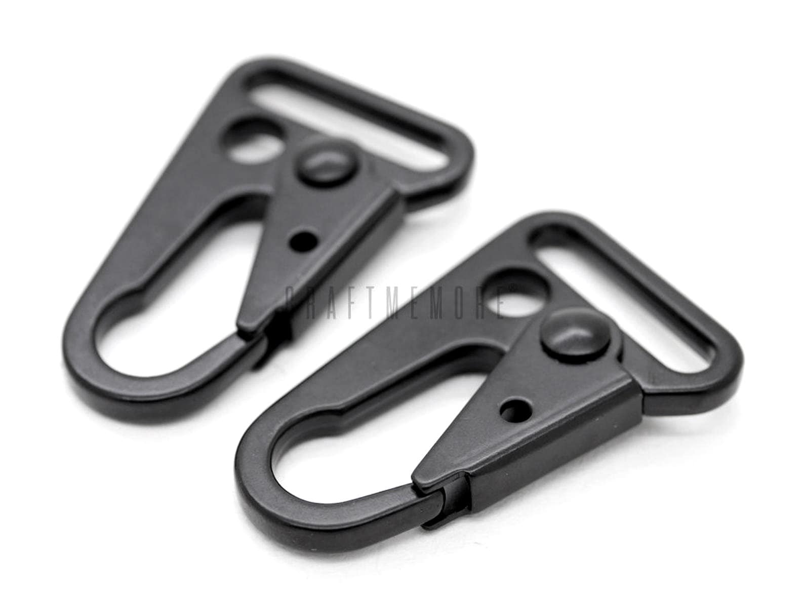 2pcs Metal Snap Hook Sling Clip Spring Gate Quick Release Carabiner ...