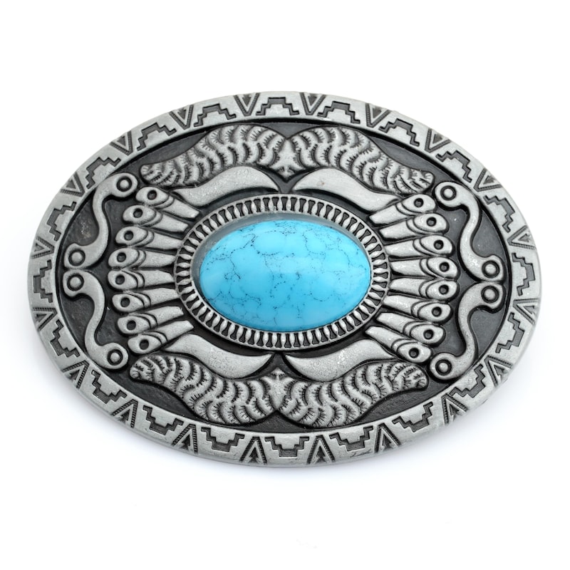 Tooled Belt Gold Turquoise - Etsy