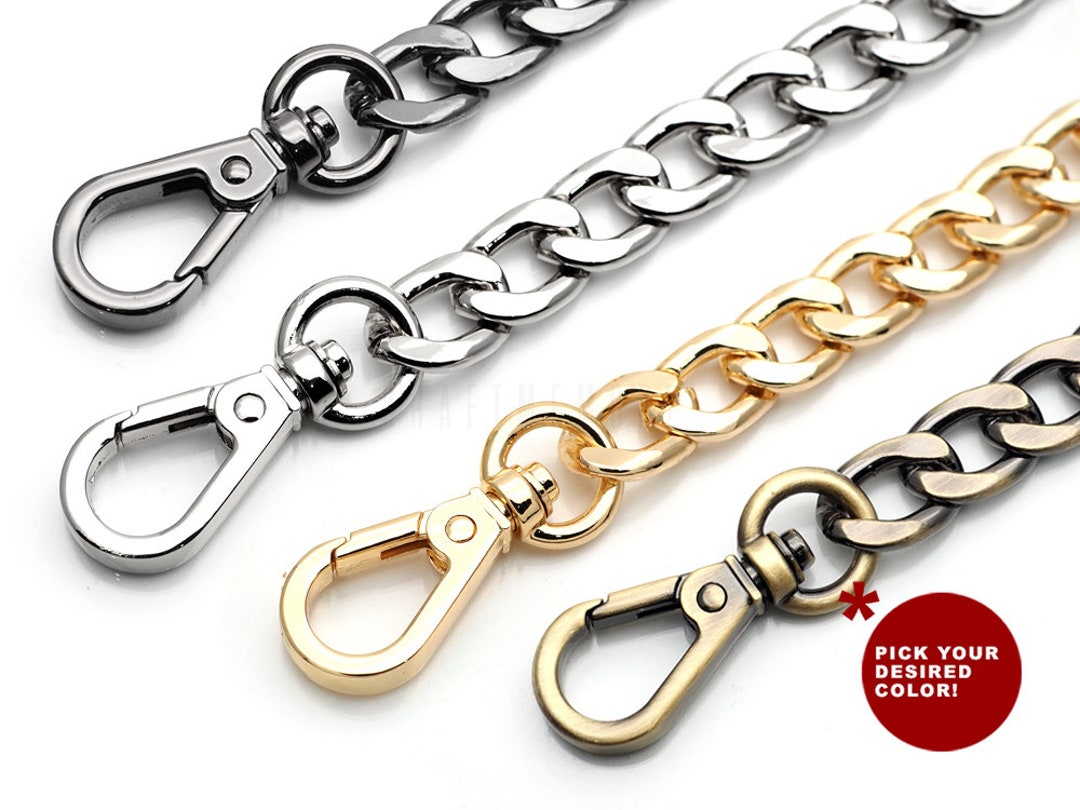 23.6 Inches (60cm) Purse Chain Strap, Aluminium Chain Handle, Shoulder ...