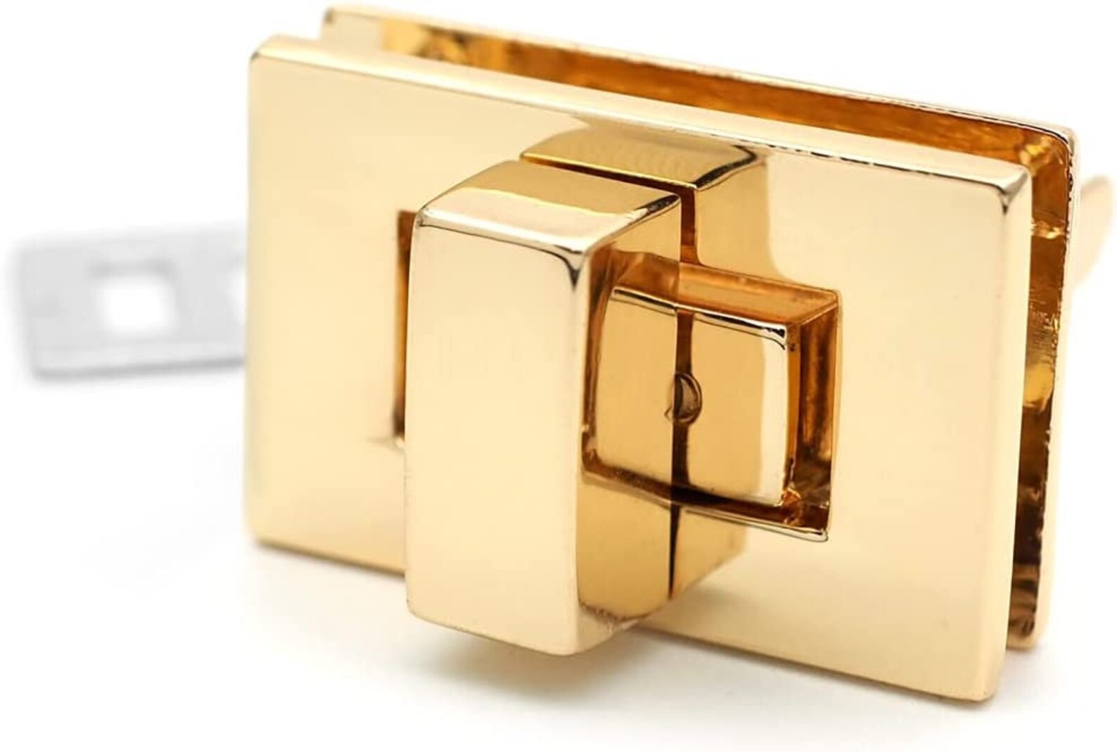 2pack 1-1/8" Mini Rectangle Twist Turn Locks Purse Closure Premium ...