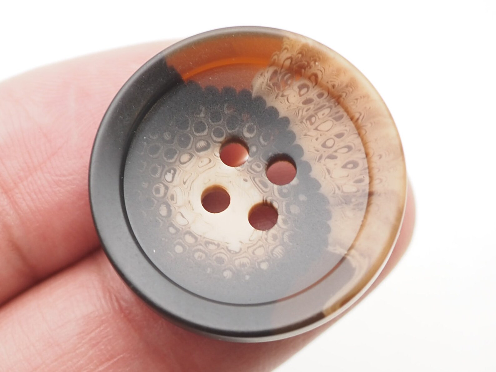 12pcs HORN Resin Buttons 4 Holes Imitate Nature Button for Garment ...