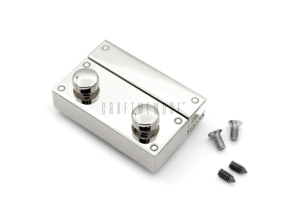 1pc Rectangle Press Lock Clasp Purse Closure Squeeze Turn Lock | Etsy