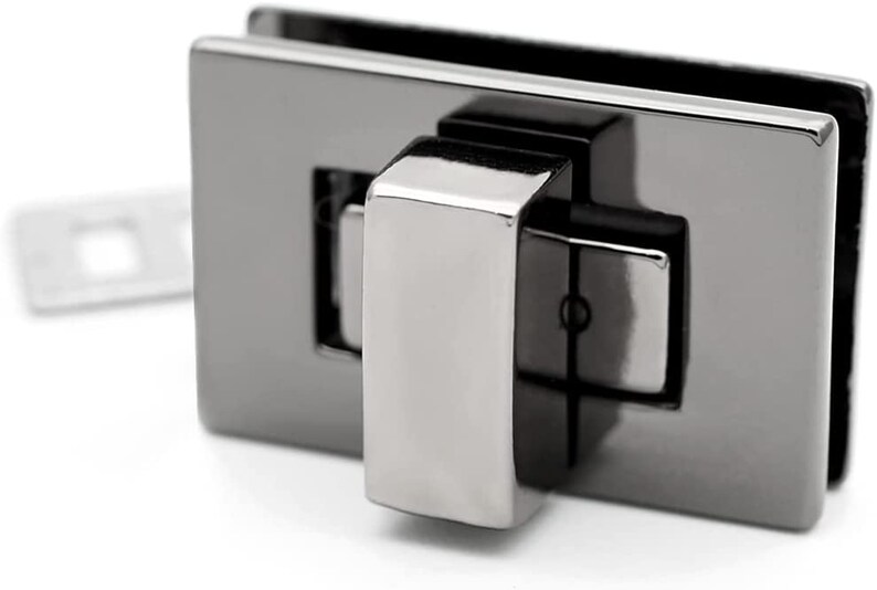 2pack 1-1/8" Mini Rectangle Twist Turn Locks Purse Closure Premium ...