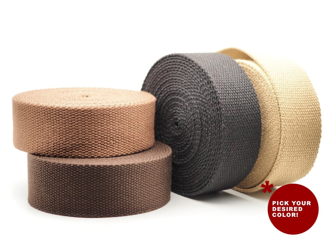 1.5 Inches Heavy Cotton Poly Webbing - Plain Weave Straps for Arts and ...