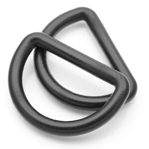 Plastic D-ring Quality Black D Rings Loop for Belts Bags Purse Handle ...
