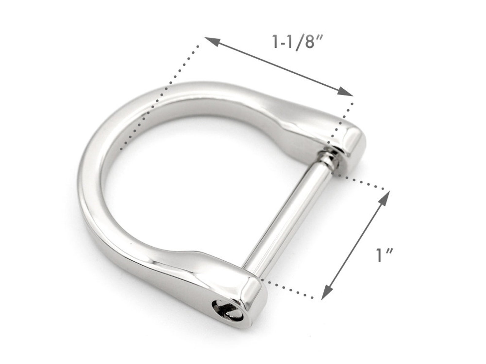 4pack 1 Inch D-rings, Screw -in Shackle Horseshoe U Shape D Ring Bets ...