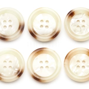 Tortoise Color Resin Buttons 4 Holes Double Layer Button for Garment ...