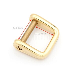 4pcs 5/8 Inch Rectangle Screw Rings Buckle Strap Handle Connector ...