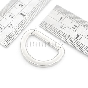10pack Multi-size D-rings Purse Loop Flat Metal D-ring Heavy Duty ...