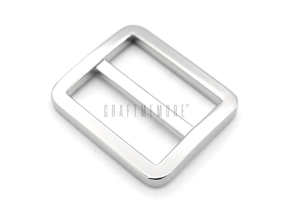 1 Inch Flat Metal Slide Buckle Triglide Strap Keeper - Etsy