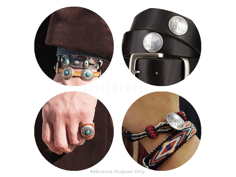 1 Inch Buffalo Concho Bison Bull Screw Back Concho Gaur Rodeo | Etsy