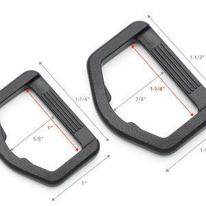 Plastic Flat D-ring Quality Black D Rings Loop for Belts Bags Purse ...