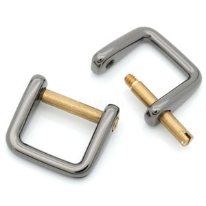 4pcs 5/8 Inch Rectangle Screw Rings Buckle Strap Handle Connector ...