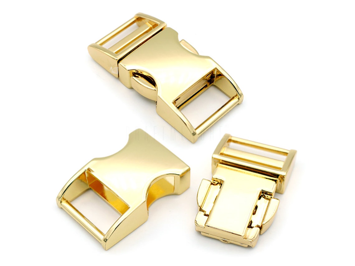 5pcs 1/2 Inch Metal Curved Side Release Buckle Clip Lock for Belt Strap ...