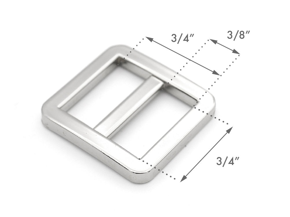 6pack 3/4inch Flat Metal Slide Buckle Triglide Strap Keeper | Etsy