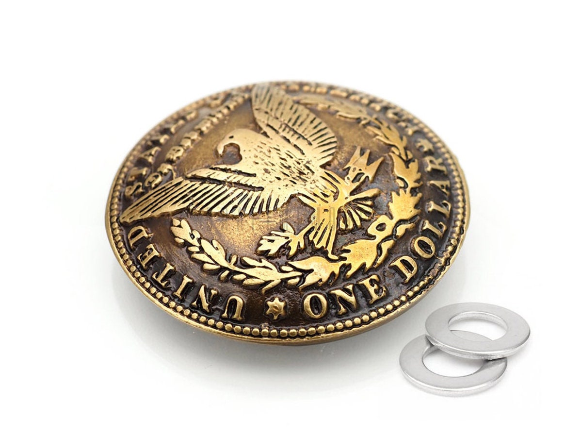 2pcs 1-1/2 Morgan Dollar Concho Eagle Coin Concho Gaur | Etsy