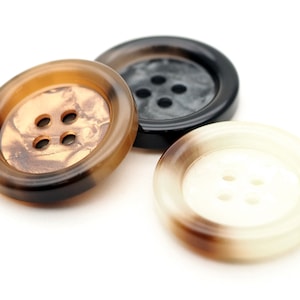 Tortoise Color Resin Buttons 4 Holes Double Layer Button for Garment ...