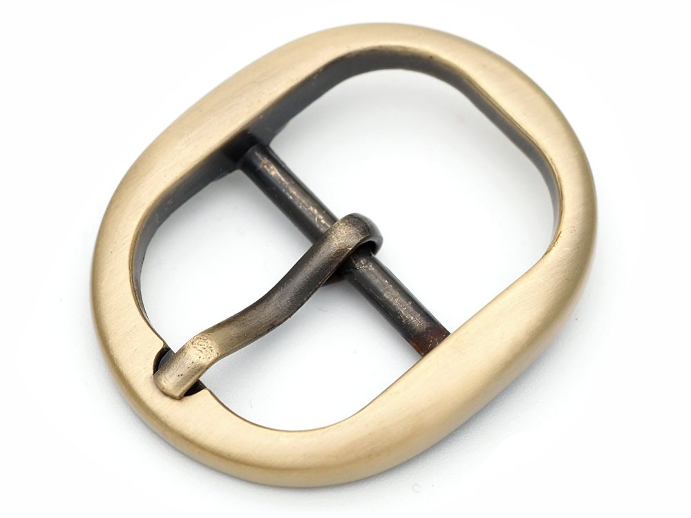 4pack 1 Inch Oval Single Prong Belt Buckle Center Bar Buckles Leather ...