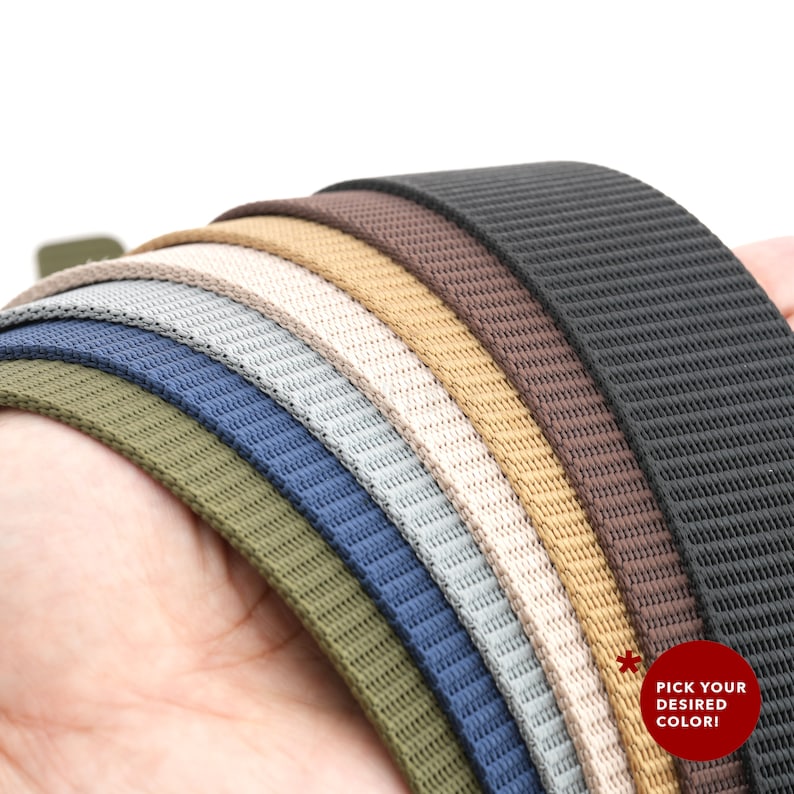 44" Nylon Belt Strap With Elastic Loop Strong & Durable, Lightweight ...