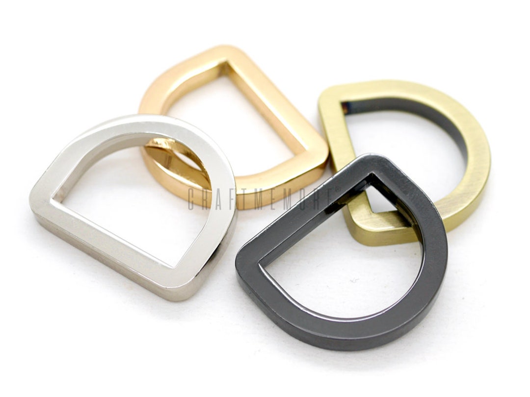 4pcs 3/4" D-ring Angle Edged High Quality D-rings Findings Purse Belts ...