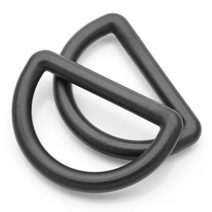 Plastic D-ring Quality Black D Rings Loop for Belts Bags Purse Handle ...
