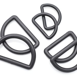 Plastic D-ring Quality Black D Rings Loop for Belts Bags Purse Handle ...
