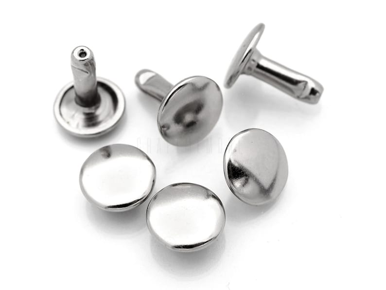 50 Sets 9mm Double Cap Rivets Round Rivet Fasteners for - Etsy