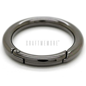 2pack Large-size O-rings Snap Clip Trigger Spring Opening Keyring ...