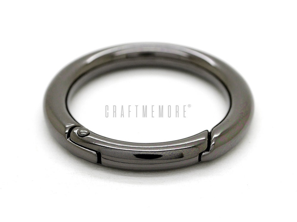 2pack Large-size O-rings Snap Clip Trigger Spring Opening Keyring ...
