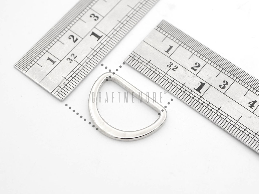 10pack Multi-size D-rings Molded Solid Cast FLAT Metal D Ring | Etsy