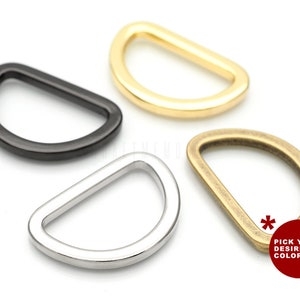 10pack 1 Flat Metal D-ring Purse Loop Flat Metal D-ring - Etsy