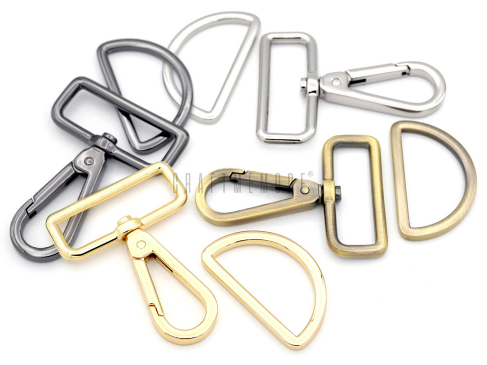 2sets 1-1/2 Snap Push Gate Hooks Metal Swivel Snap Hooks | Etsy