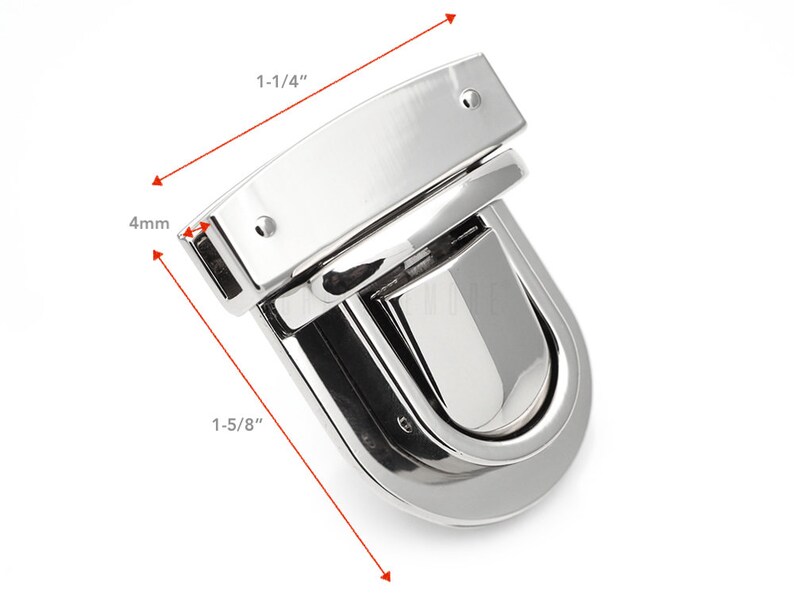 1-1/4 Inch Press Lock Purse Lock Catch Lock Quality Purse Bag Clasp ...