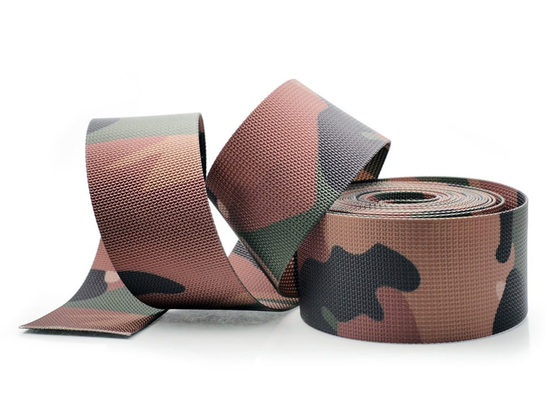 15ft Re-dense Camouflage Camo Army Print Polypropylene Strap Webbing ...